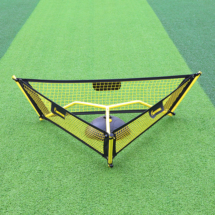 Team Training Made Easy with the Soccer Rebounder Net 3-Net Triangle D ...